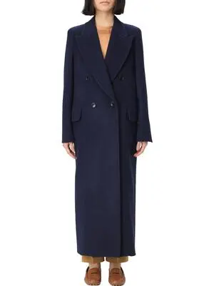 Max Mara Double Breasted Coat - Blue
