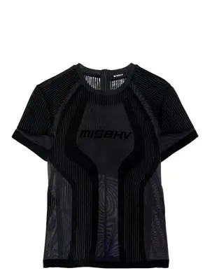 MISBHV Flocked Mesh T-shirt - Black