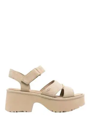 UGG 70mm New Heights Ankle Strap Sandals - Neutrals