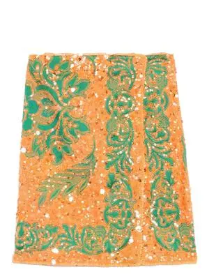 Etro Sequinned Mini Skirt - Orange