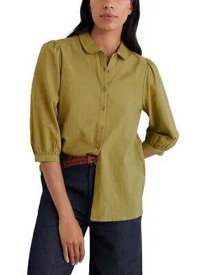 SEASALT CORNWALL Hope Cottage Blouse Ii - Fennel
