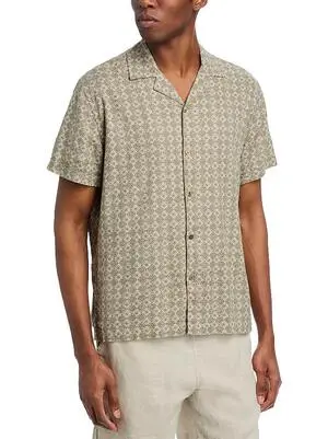 Rails Atlas Relaxed Fit Button Down Short Sleeve Shirt - Diamond
