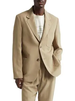 GOLDEN GOOSE Journey Pinstripe Sport Coat - Travertine