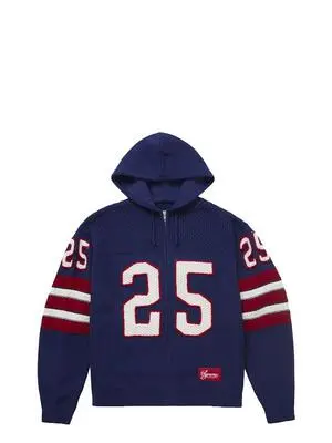 Supreme Sport Zip Up Hooded Sweater - Navy Blue