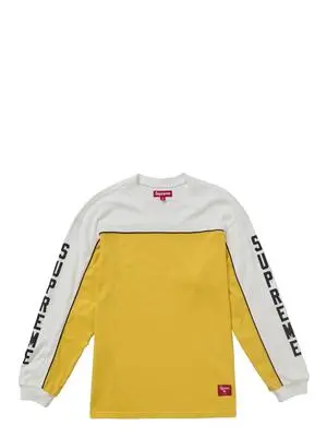 Supreme Paneled Piping Long Sleeve Top - White
