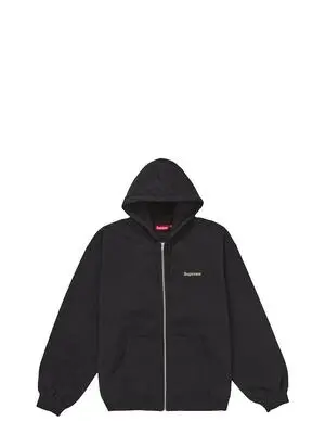 Supreme Crest Zip Up Hooded Sweatshirt Black
