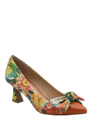 CHARLES DAVID Adren Pointed Cap Toe Pump - Bright Multi