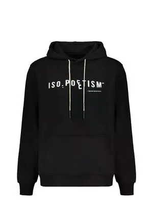 ISO.POETISM Logo-print Hoodie - Black