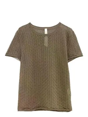 LAUREN MANOOGIAN Cotton T-shirt - Brown