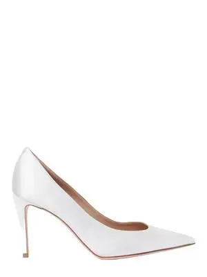 SCAROSSO 90mm Leather Pumps - White