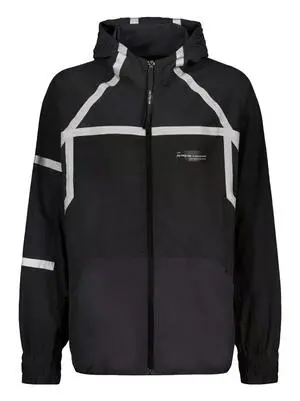 ISO.POETISM Reflective Panelled Hooded Jacket - Black