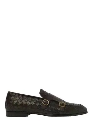 SCAROSSO Leather Loafers - Brown