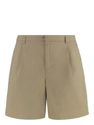 A.p.c. Crew Cotton Bermuda Shorts Beige