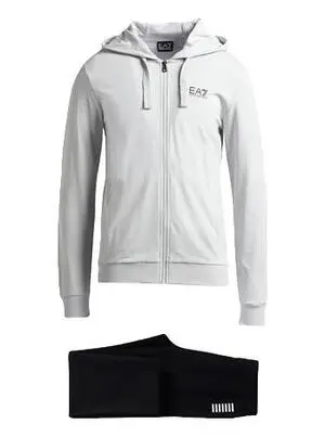 EA7 EA7 Two-Tone French Terry Tracksuit Grey