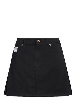Versace Flared Denim Mini Skirt - Black