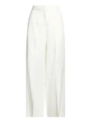 Fabiana Filippi Wide-leg Linen Blend Pants - White