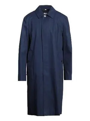 Burberry Cotton Overcoat & Trench Coat - Blue