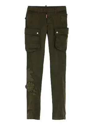 Dsquared2 Cotton-elastane Blend Military Pants - Green