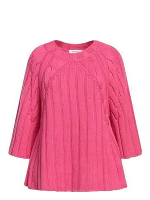 Fabiana Filippi Virgin Wool Crewneck Sweater - Fuchsia