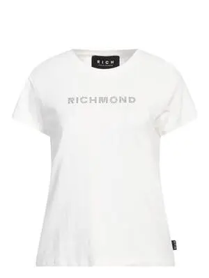John Richmond T-shirt With Appliqués - Off White
