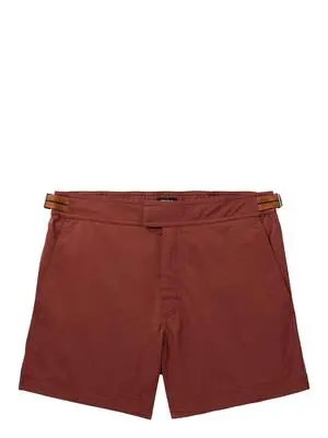 Zegna Rio Straight-leg Mid-length Swim Shorts - Red