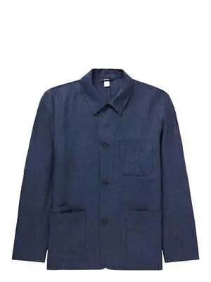 Paul Smith Delave Linen Chore Jacket - Blue