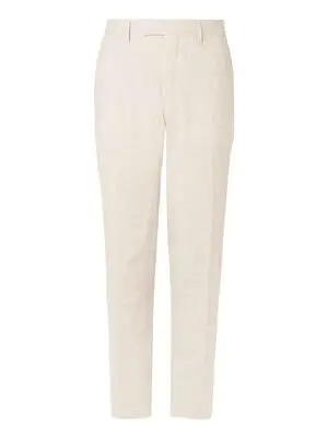 Mr P. Mr P. Phillip Slim-Fit Straight-Leg Linen Suit Trousers Neutral