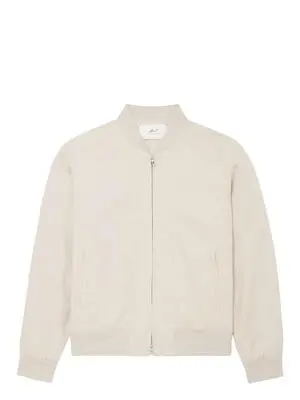 Mr P. Mr P. Linen And Cotton-Blend Bomber Jacket Ecru