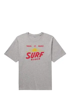 Hartford Surf Rider Printed Cotton-jersey T-shirt - Gray
