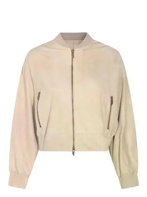 SALVATORE SANTORO Salvatore Santoro Leather Bomber Jacket