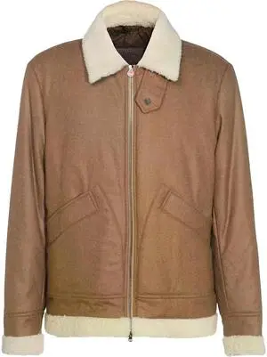 Kiton Shearling Jacket - Brown