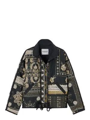 MARANT ETOILE Granger Printed Padded Jacket - Black