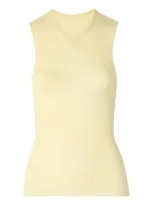 KHAITE KHAITE Renato Ribbed Wool-Blend Jersey Tank