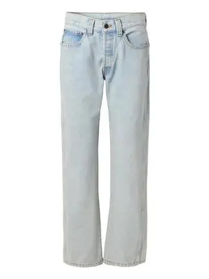 Khaite Callum Mid-rise Straight-leg Jeans - Blue