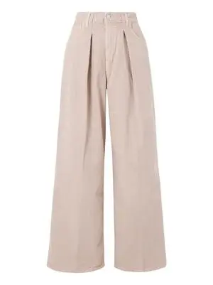 HAIKURE Candy Pleated Wide-leg Jeans - Pink