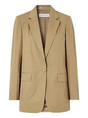 Dries Van Noten Oversized Cotton-poplin Blazer - Neutrals