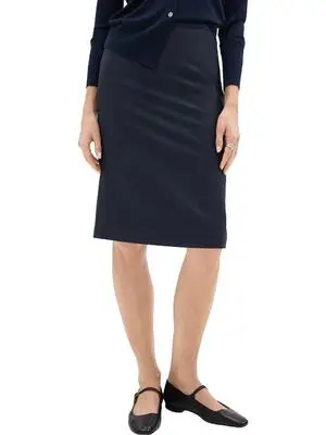 THEORY Theory Trace Slim Fit Stretch Wool Skirt