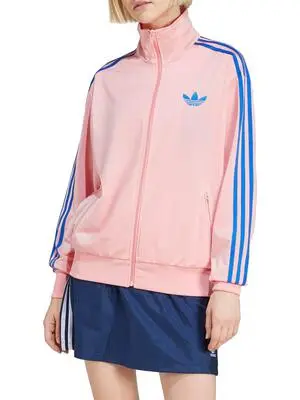 Adidas Originals By Alexander Wang Firebird Recycled Polyester Track Jacket - Semi Pink Spark/ Blue