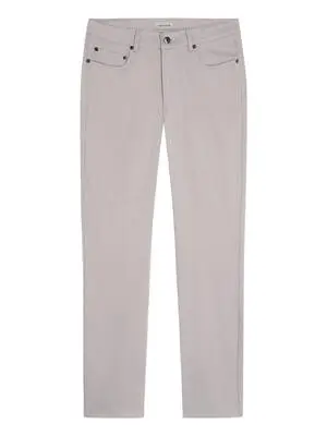 Bugatchi Preston Stretch Linen & Cotton Straight Leg Pants - Stone