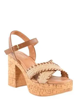 Seychelles Bravo Wedge Sandal - Tan-natural