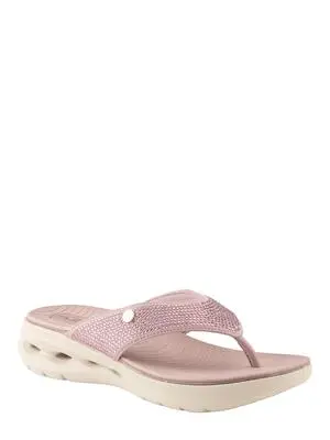 SPRING STEP SHOES Gorski Platform Wedge Flip Flop - Mauve