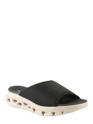 SPRING STEP SHOES Haley Platform Wedge Slide Sandal - Black
