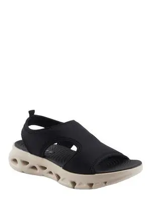 SPRING STEP SHOES Guzman Platform Wedge Sandal - Black