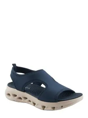 SPRING STEP SHOES Guzman Platform Wedge Sandal - Navy