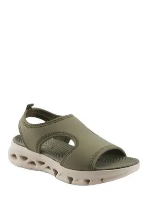 SPRING STEP SHOES Guzman Platform Wedge Sandal - Olive Green