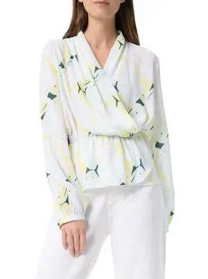 DO BY DEE OCLEPPO Margot Abstract Print Top - June Bug - Abstract Patchwork