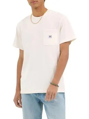 LEEM Workwear Cotton Pocket T-shirt - Ecru
