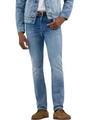 LEEM Rider Stretch Slim Straight Leg Jeans - Washed Oliver