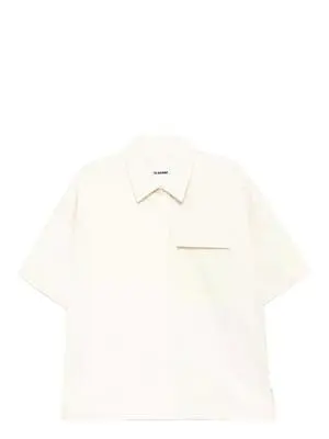 JIL SANDER Cotton Jacket - Neutrals