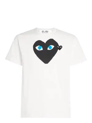 Play Comme Des Garcon Heart Logo T-shirt - Black